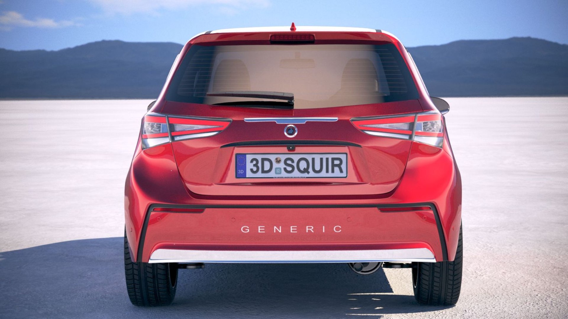 3D Generic Compact Car 2018 - TurboSquid 1807561