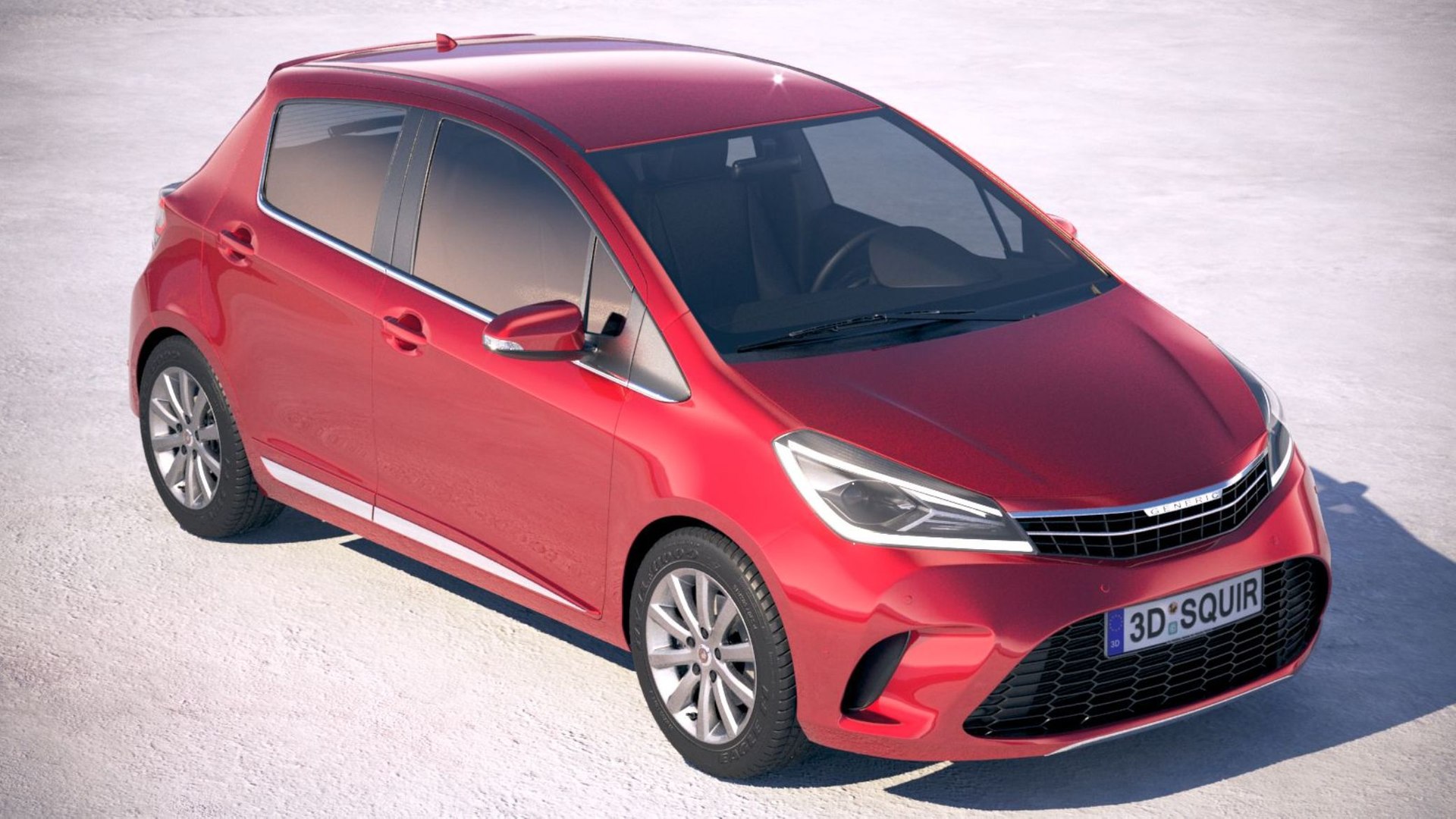 3D Generic Compact Car 2018 - TurboSquid 1807561