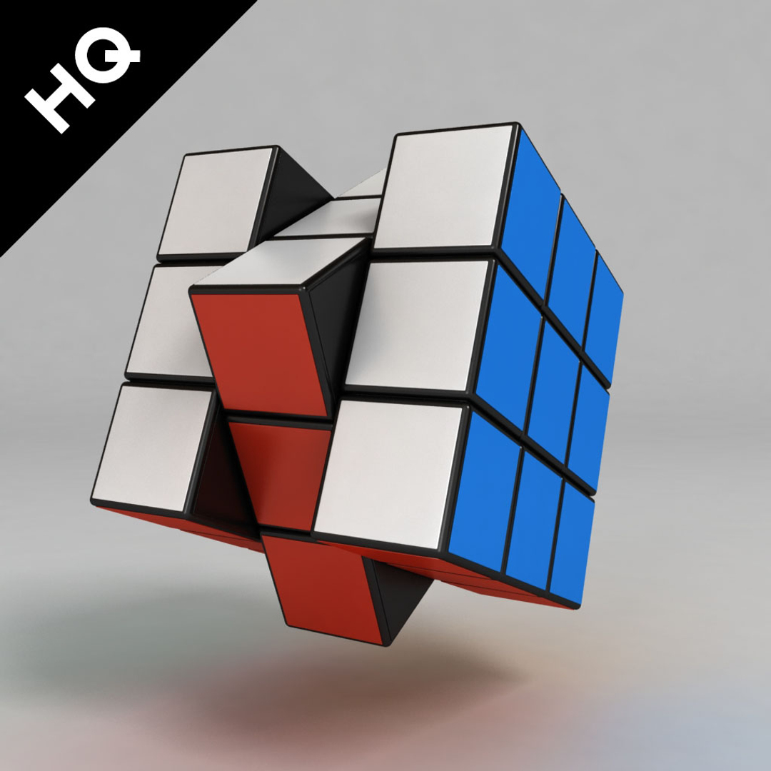 3d model rubik cube