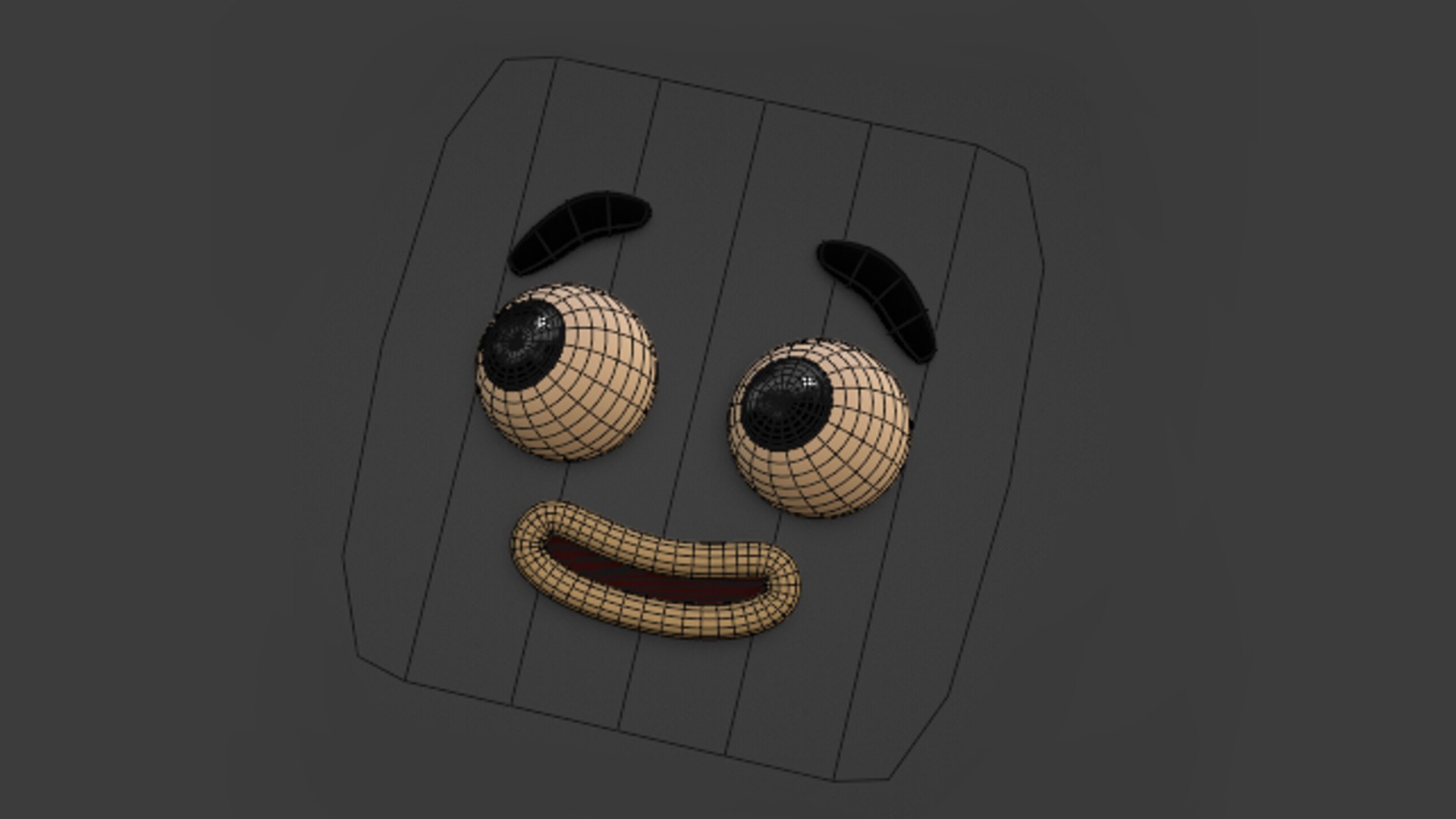 3D model Simple Cartoon Face Rig for Blender - TurboSquid 1899308