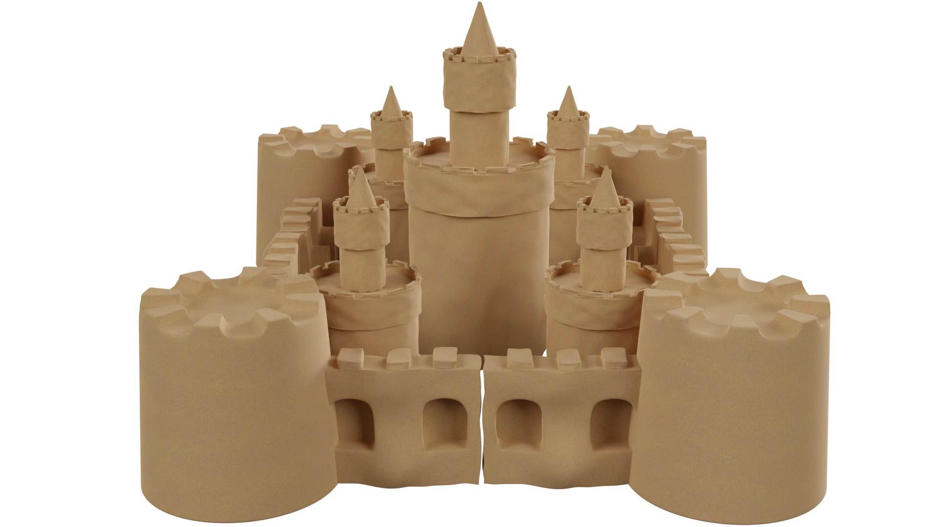 Sand Castle 3D - TurboSquid 2229216