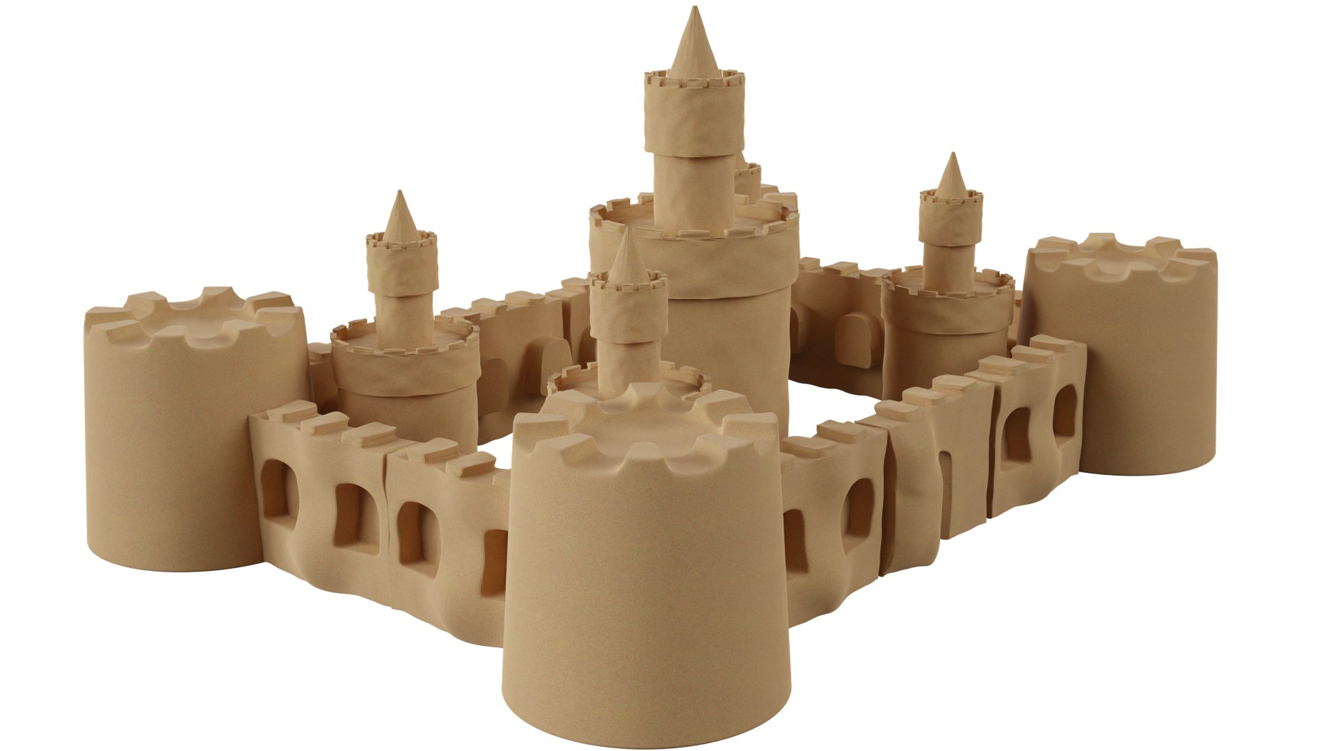 Sand Castle 3D - TurboSquid 2229216