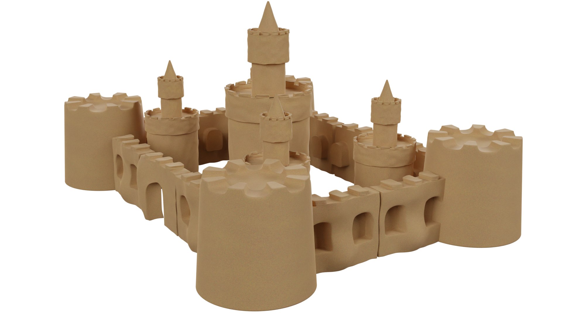 Sand Castle 3D - TurboSquid 2229216
