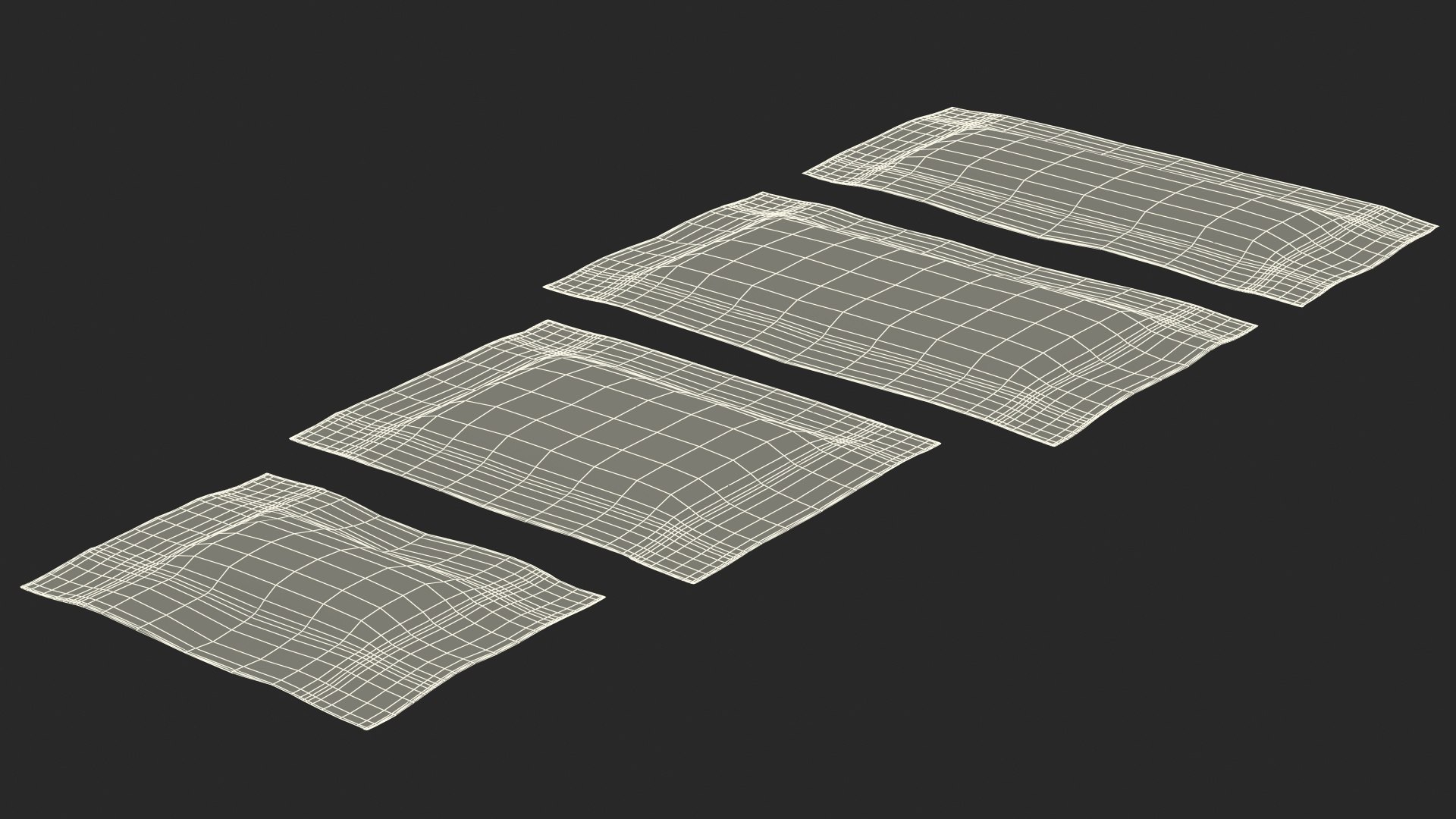 Foil Packets Set 3D model - TurboSquid 1994574