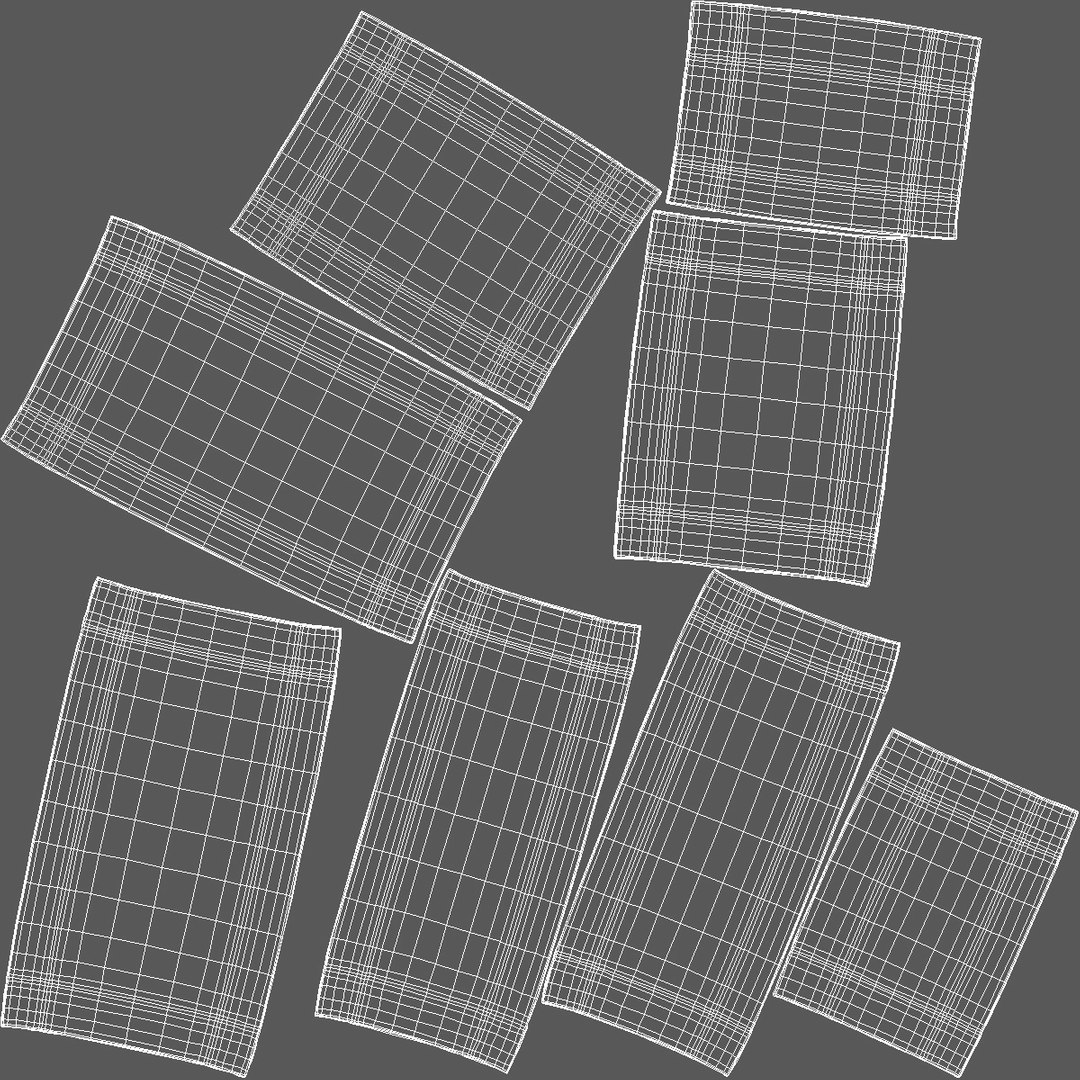 Foil Packets Set 3D model - TurboSquid 1994574