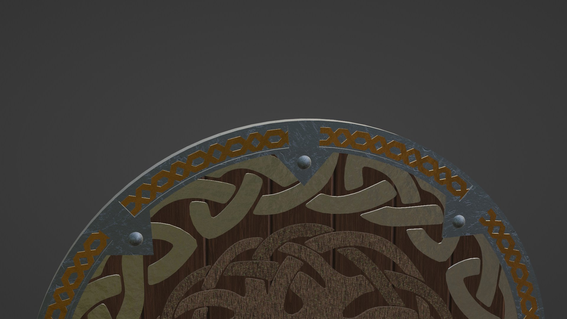 3D Viking Shield Model - TurboSquid 2133882