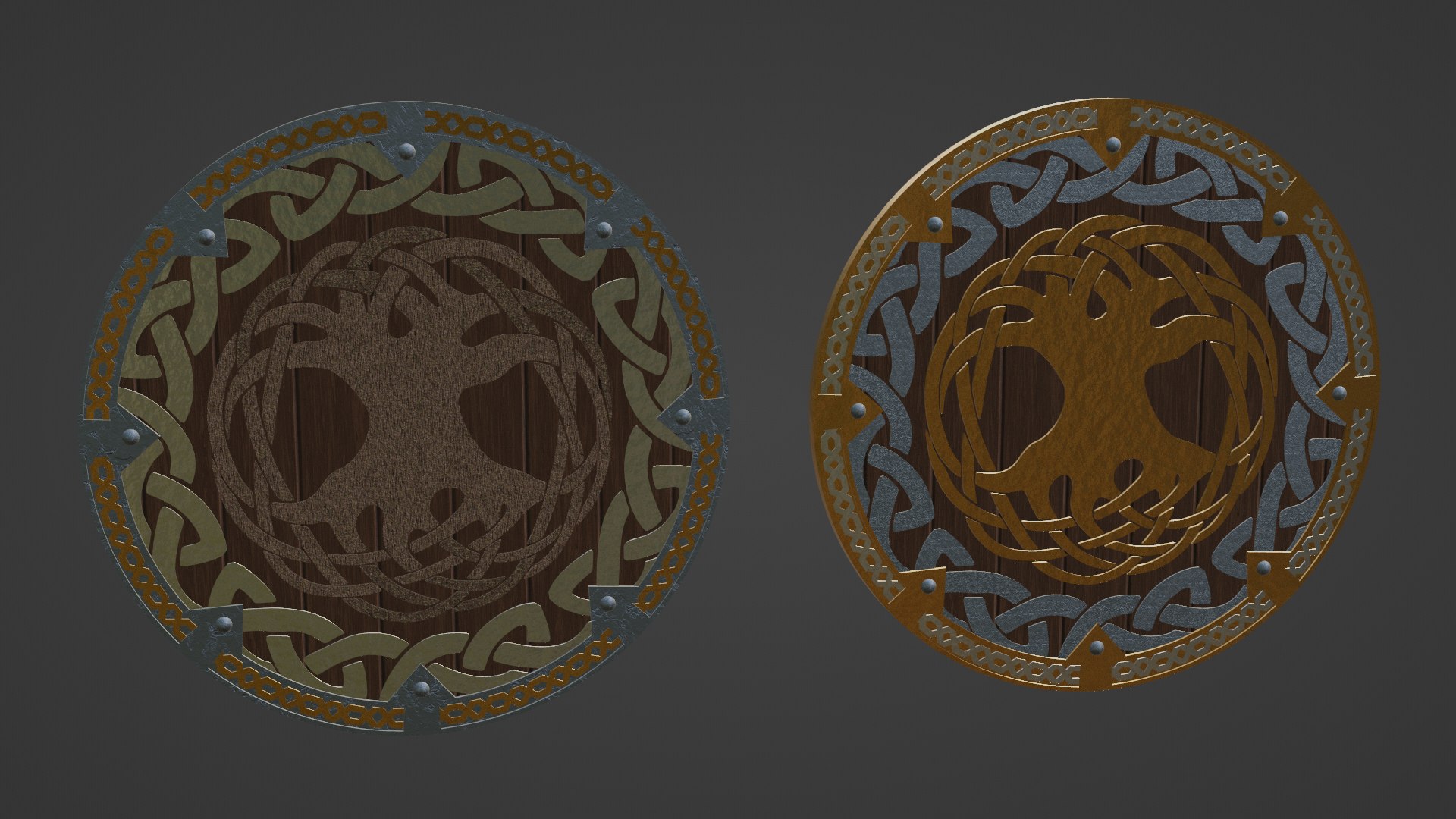 3D Viking Shield Model - TurboSquid 2133882