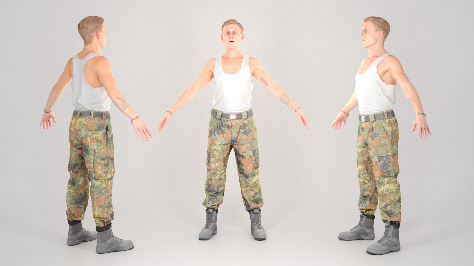 3D Equipped Animation Ready Soldier - TurboSquid 1549661