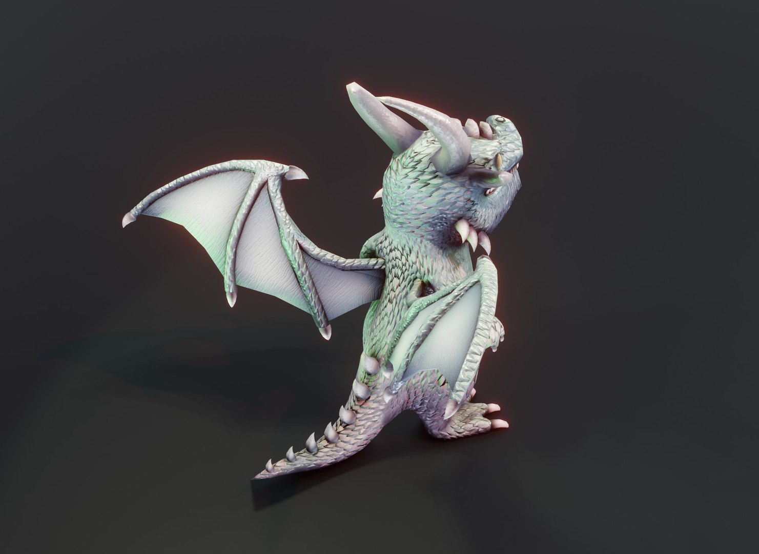 Cartoon Silver Dragon Animated Low-poly 3D Model 3D - TurboSquid 2197732