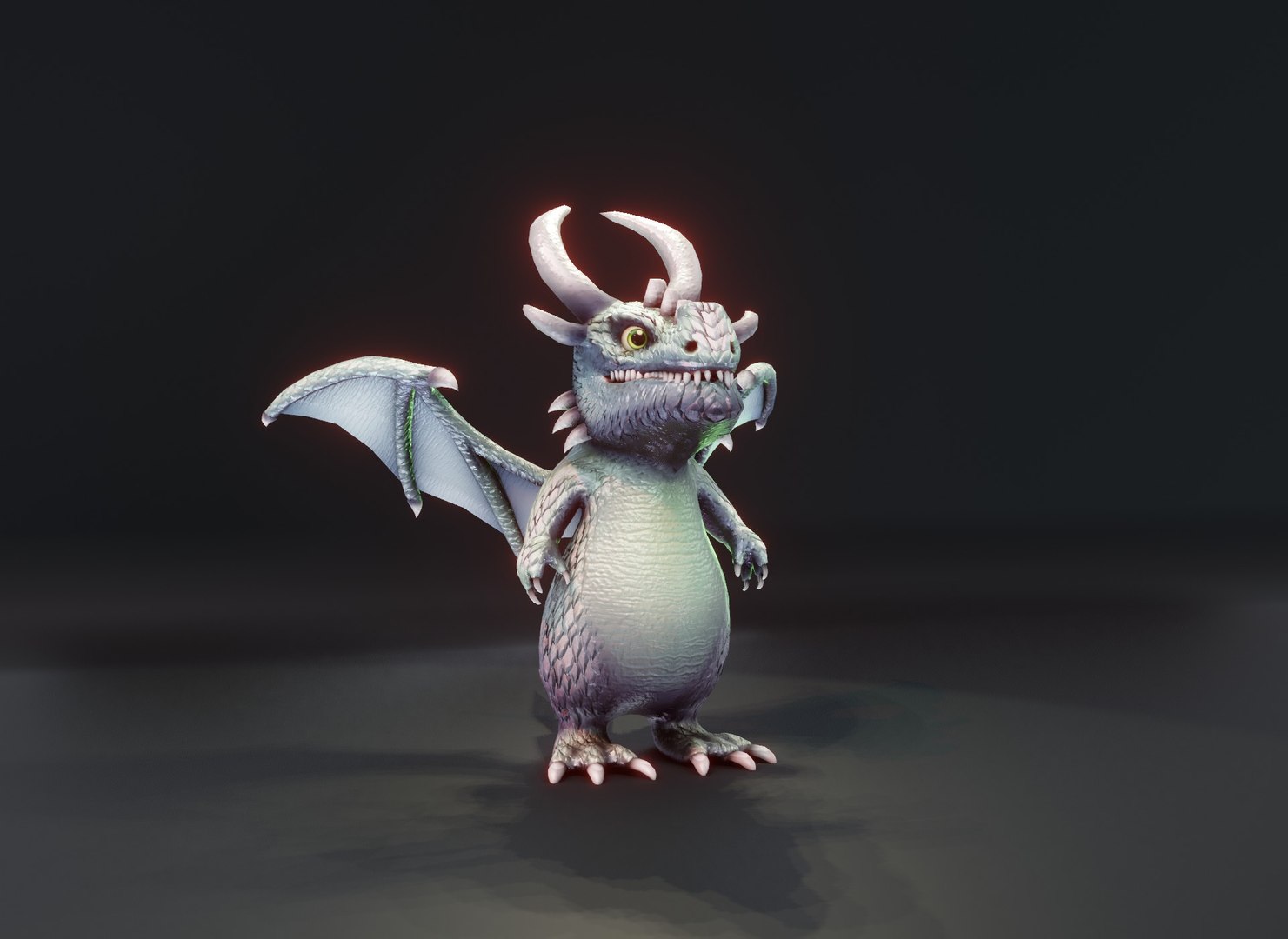 Cartoon Silver Dragon Animated Low-poly 3D Model 3D - TurboSquid 2197732