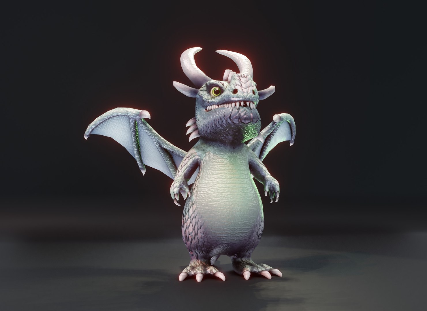 Cartoon Silver Dragon Animated Low-poly 3D Model 3D - TurboSquid 2197732