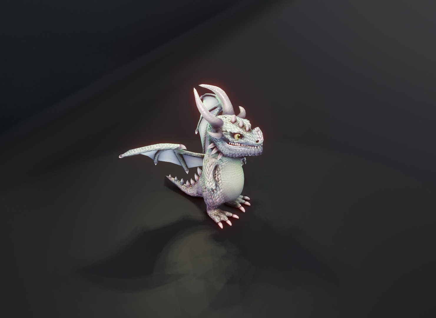 Cartoon Silver Dragon Animated Low-poly 3D Model 3D - TurboSquid 2197732