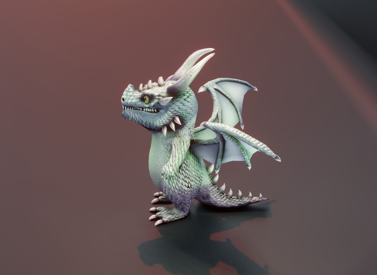 Cartoon Silver Dragon Animated Low-poly 3D Model 3D - TurboSquid 2197732