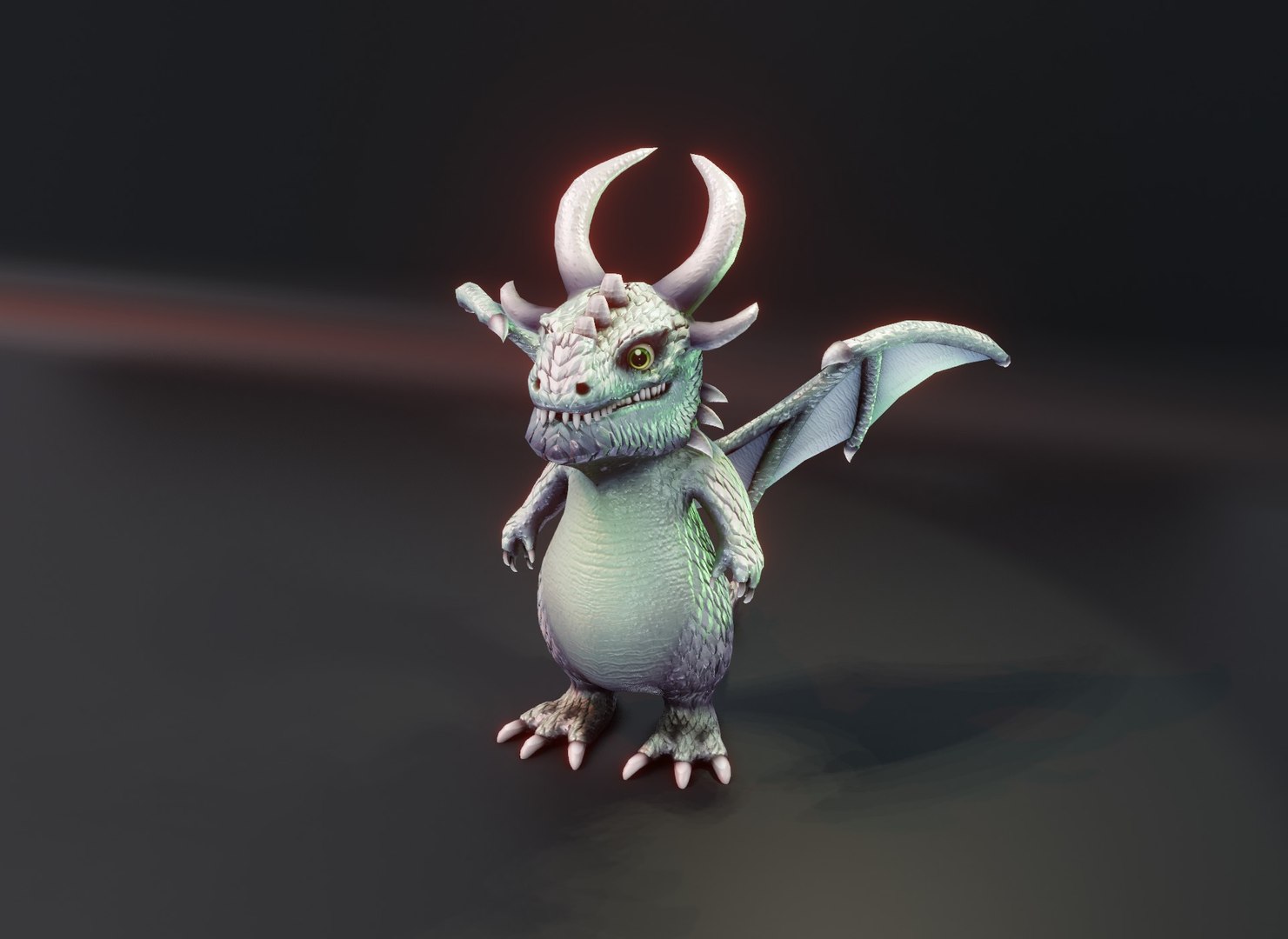 Cartoon Silver Dragon Animated Low-poly 3D Model 3D - TurboSquid 2197732