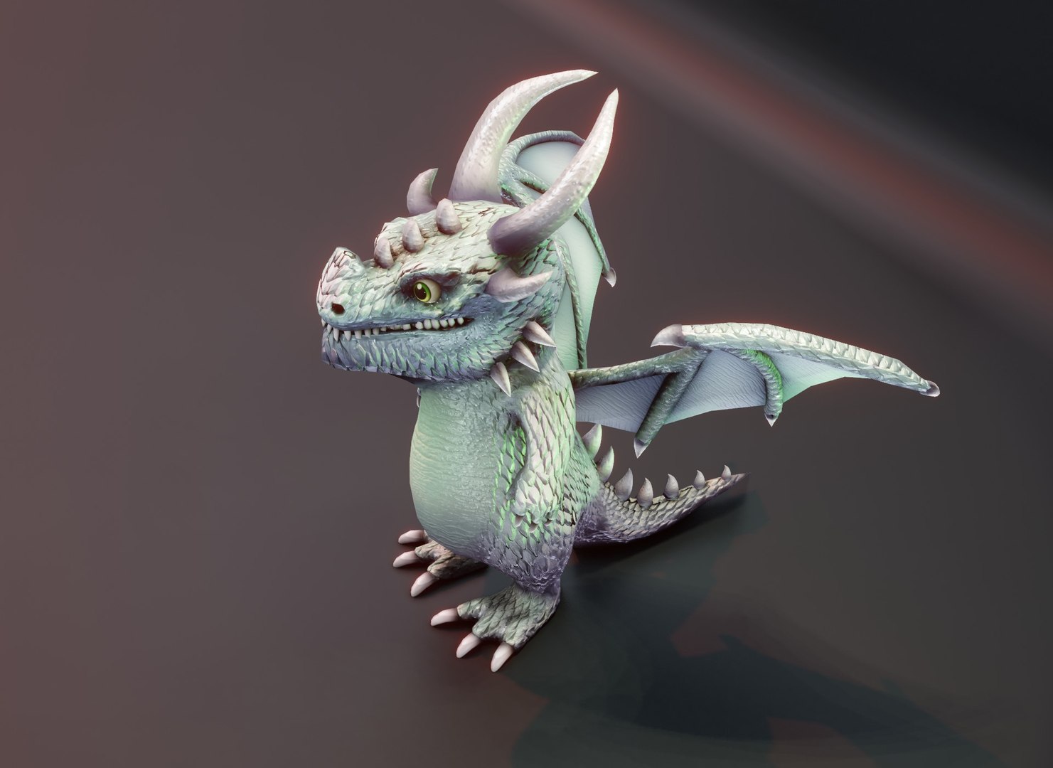 Cartoon Silver Dragon Animated Low-poly 3D Model 3D - TurboSquid 2197732
