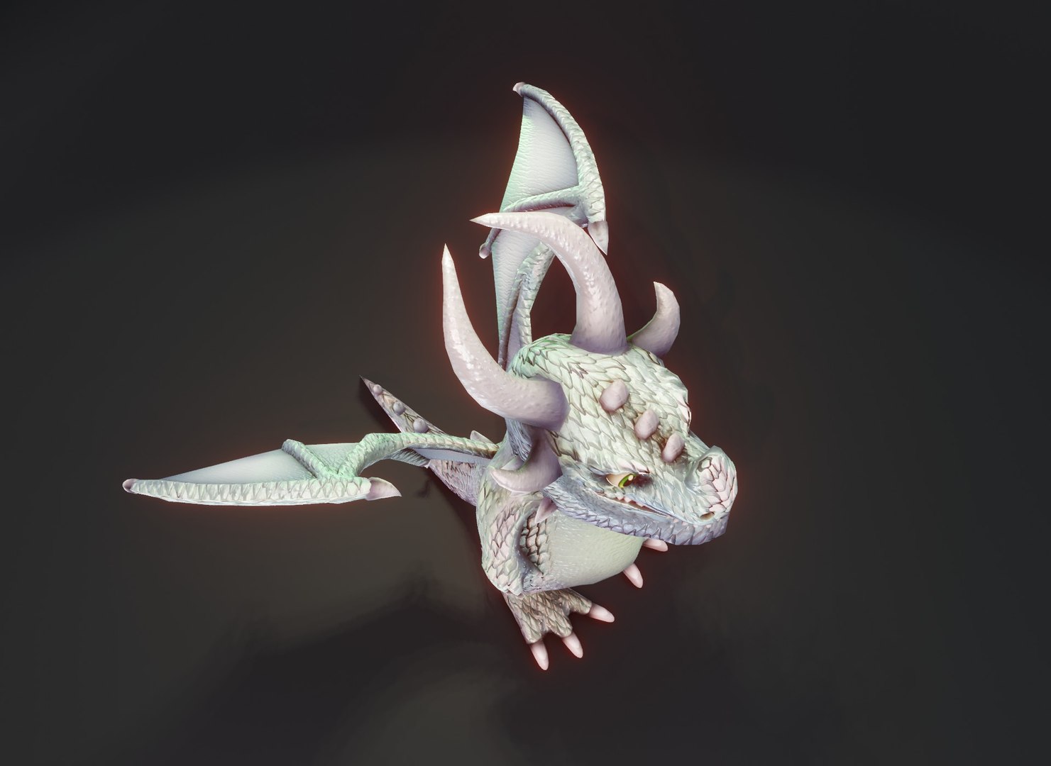 Cartoon Silver Dragon Animated Low-poly 3D Model 3D - TurboSquid 2197732
