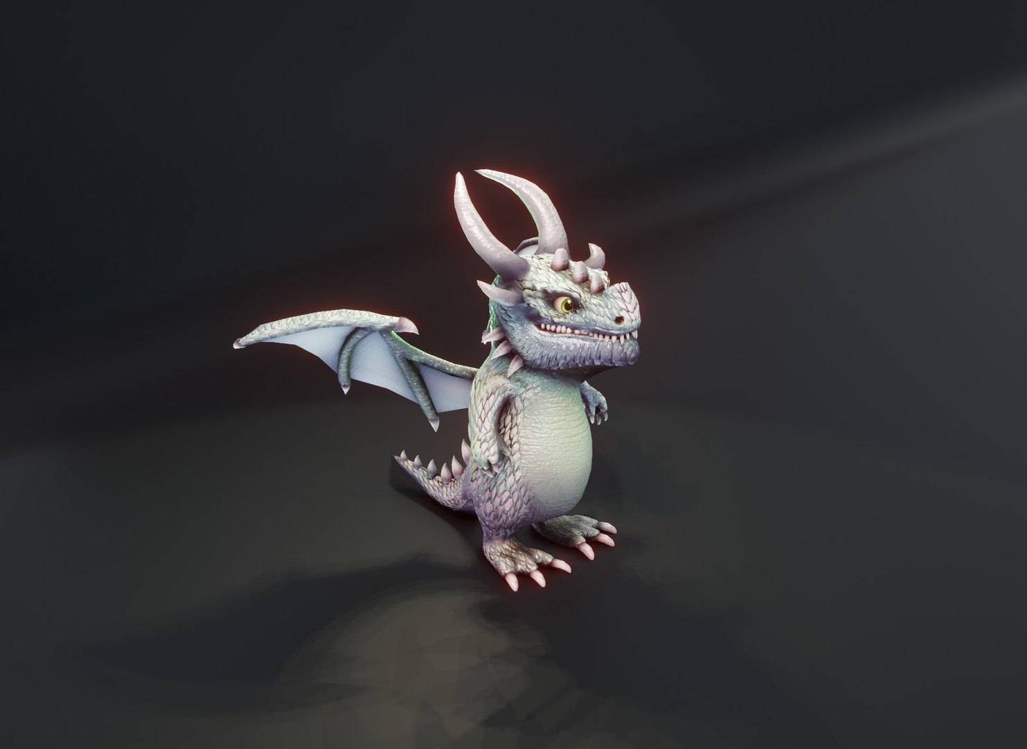 Cartoon Silver Dragon Animated Low-poly 3D Model 3D - TurboSquid 2197732