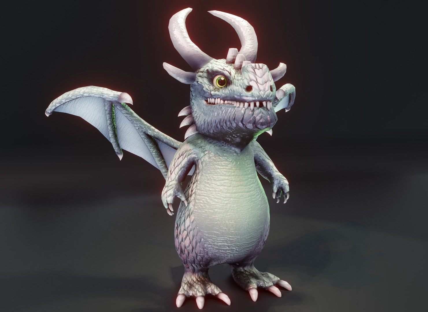 Cartoon Silver Dragon Animated Low-poly 3D Model 3D - TurboSquid 2197732