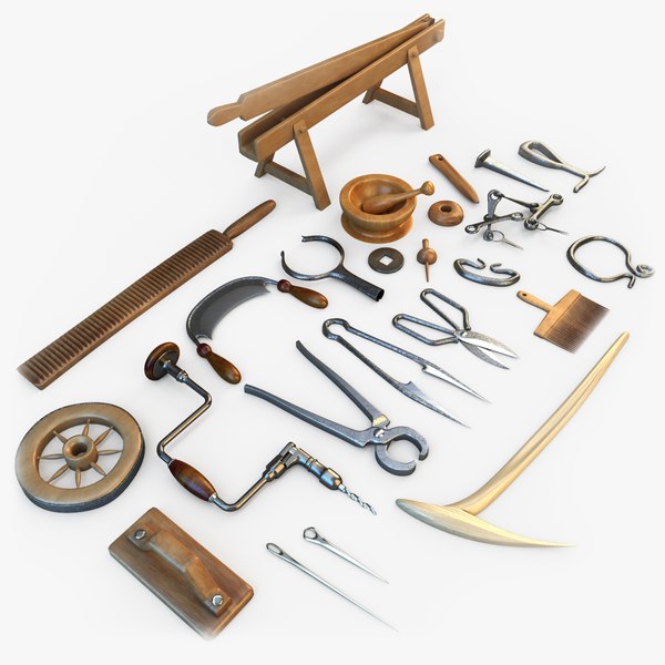 low-poly medieval 3d model