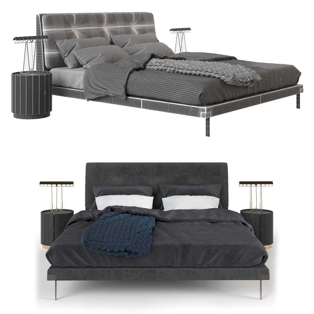 3D Bed Baxter Victor - TurboSquid 2054891
