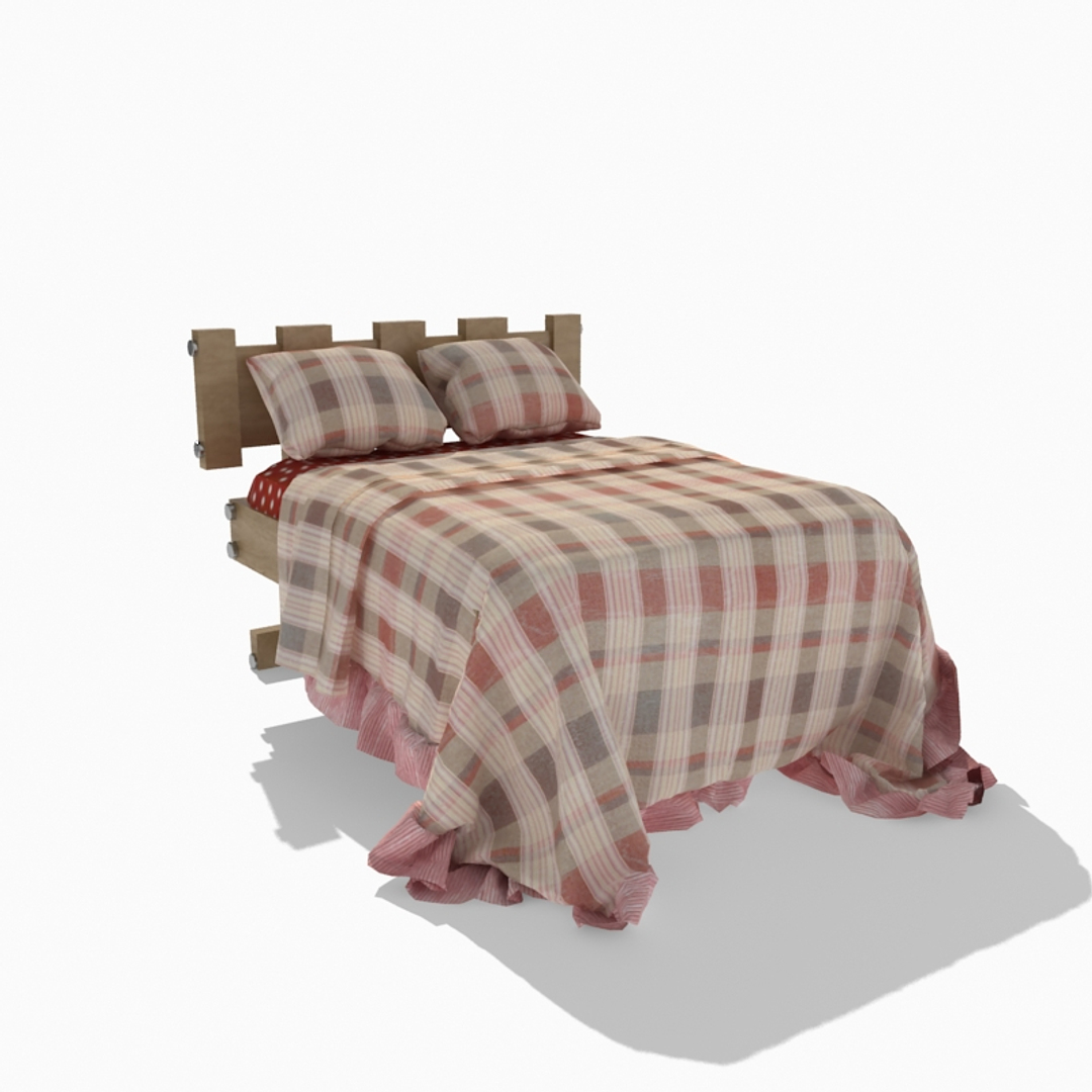 Bed 3D model - TurboSquid 743137