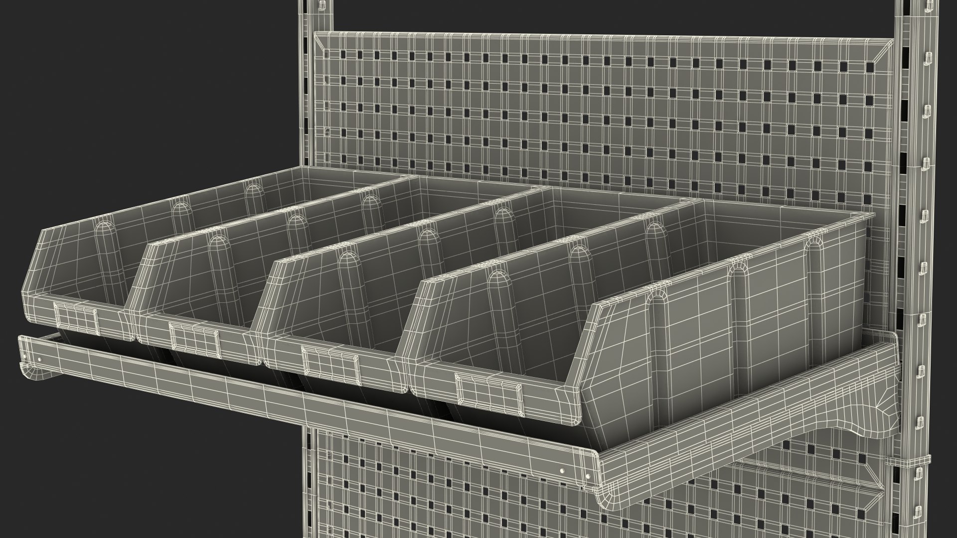 Plastic Bins Kit Wall 3D Model - TurboSquid 1693787