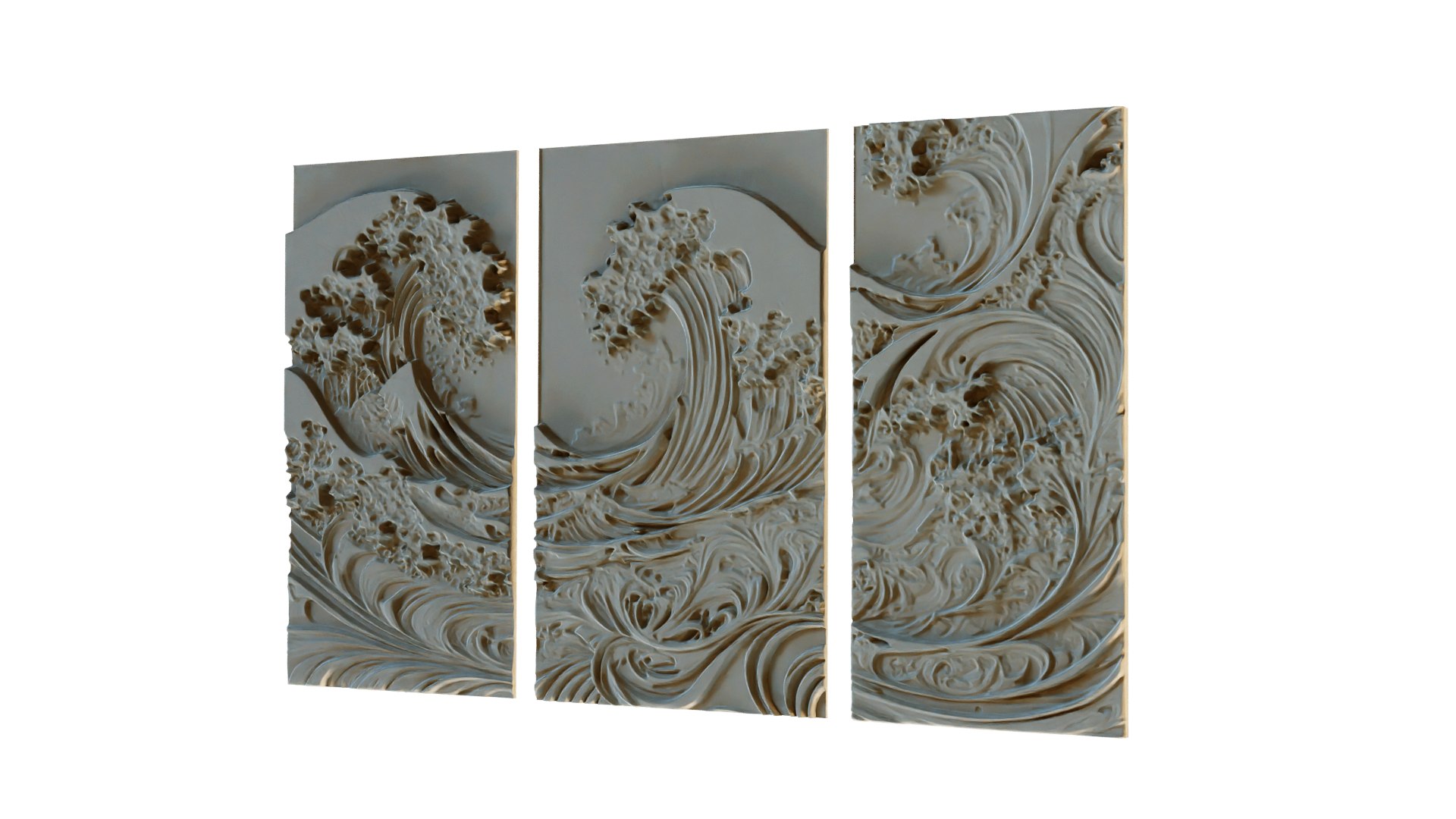 Mural Decor Set Wall Panel 24 3D - TurboSquid 2183495