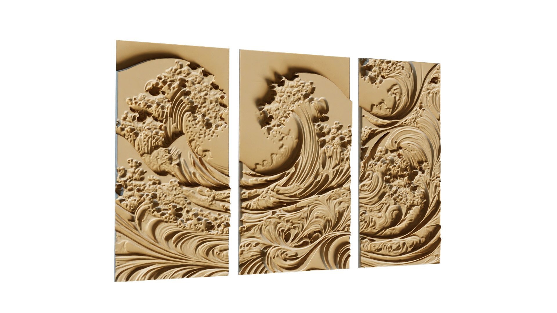 Mural Decor Set Wall Panel 24 3D - TurboSquid 2183495