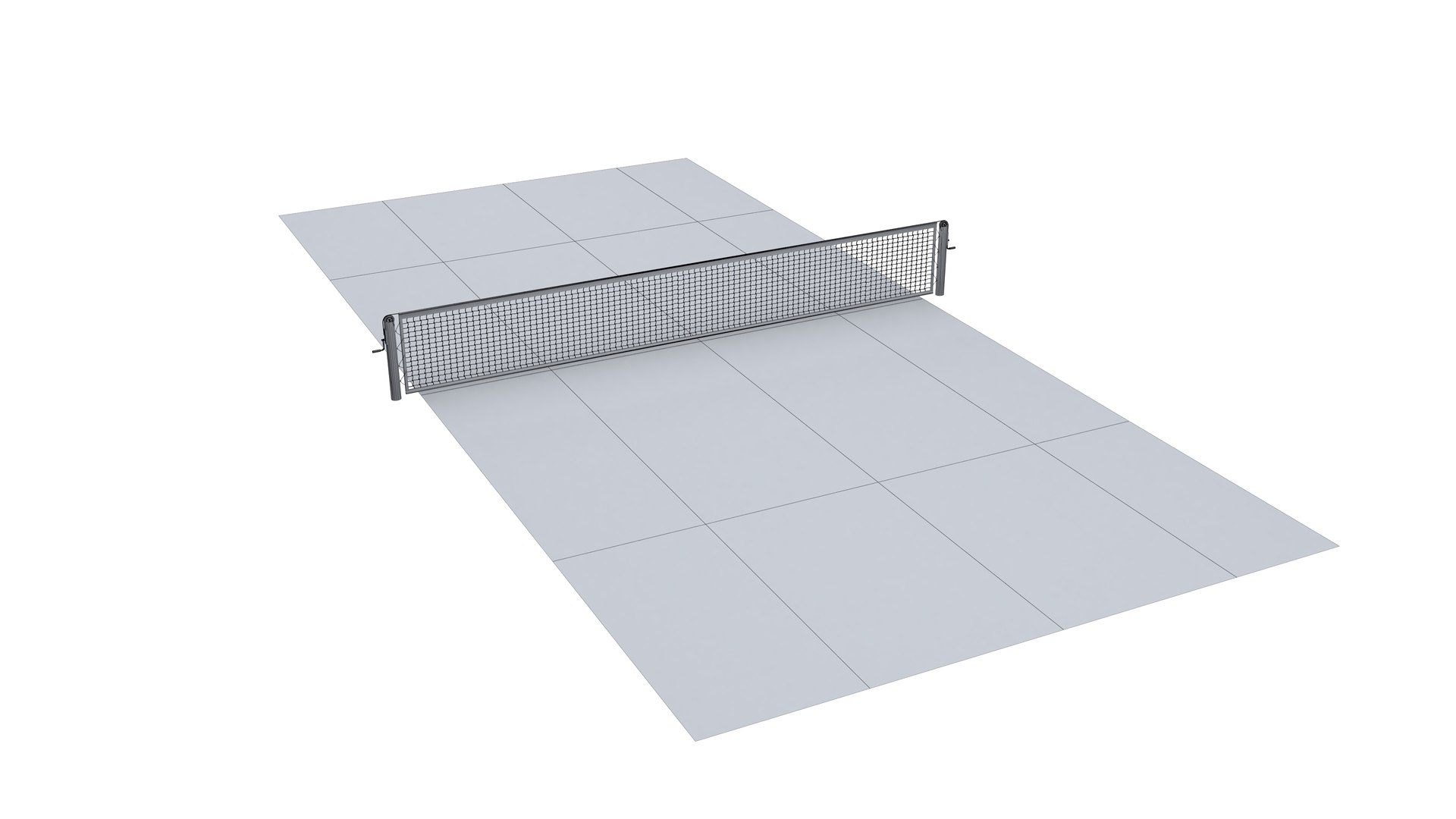 Detailed Pickleball Court Model - TurboSquid 2420049