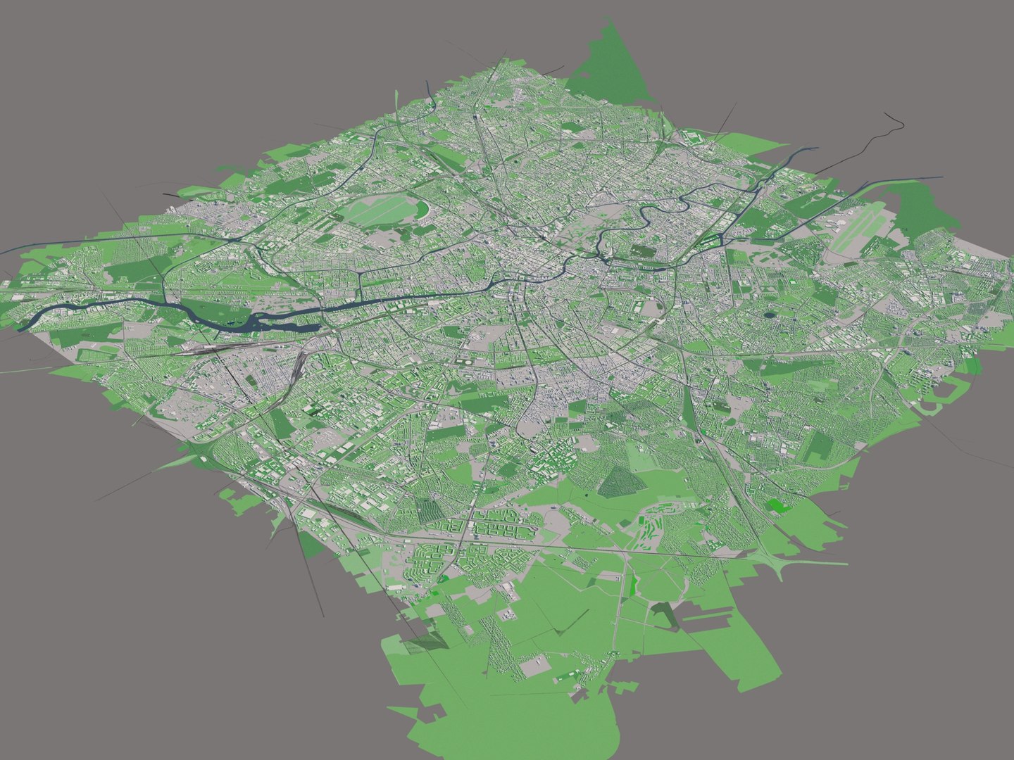 3D Model City Berlin - TurboSquid 1424775