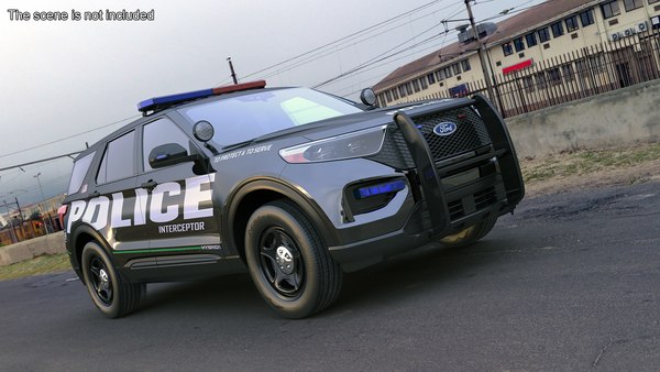 modelo 3d Ford Police Interceptor Utility Hybrid AWD - TurboSquid 2323223