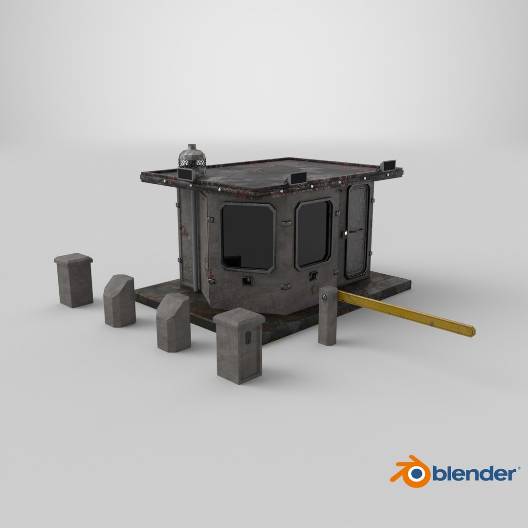 Guard Booth 3D Model - TurboSquid 2266747
