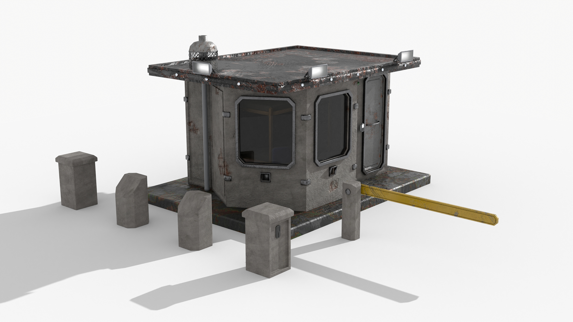 Guard Booth 3D Model - TurboSquid 2266747