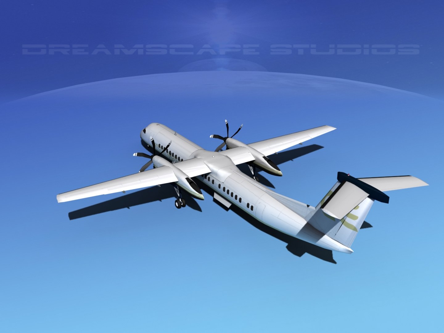 Dhc-8-400 400 3d Model