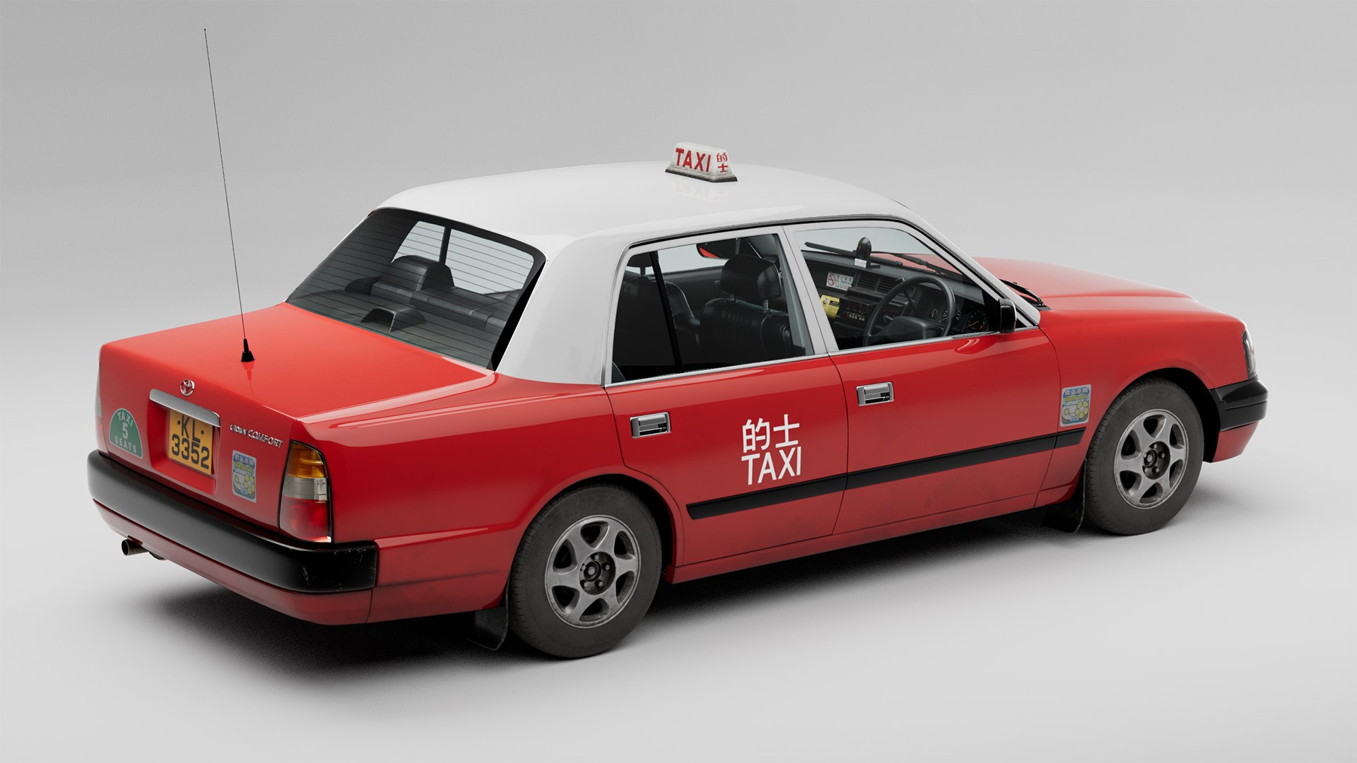 3d Model Hong Lpg Taxi