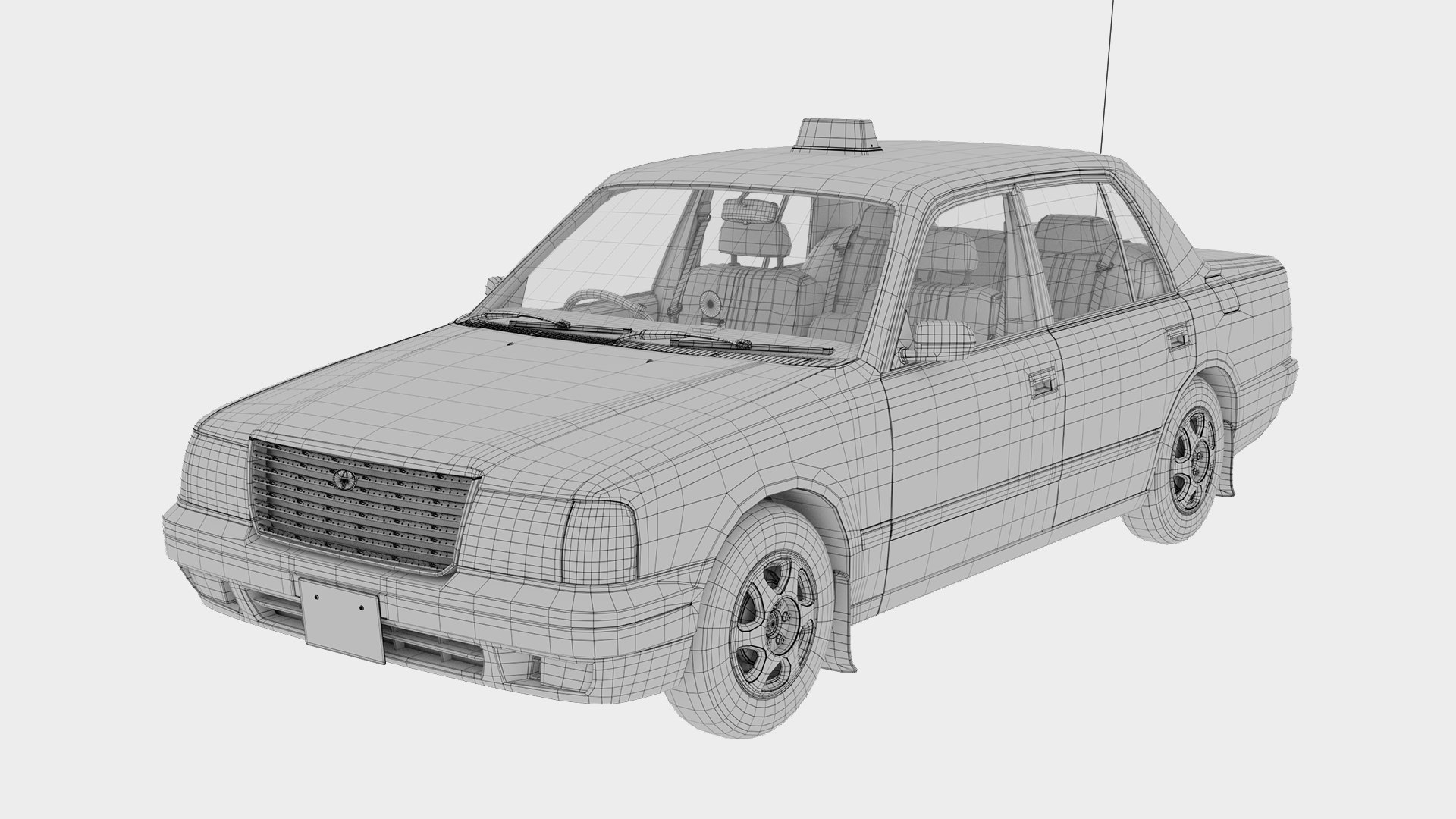 3d Model Hong Lpg Taxi