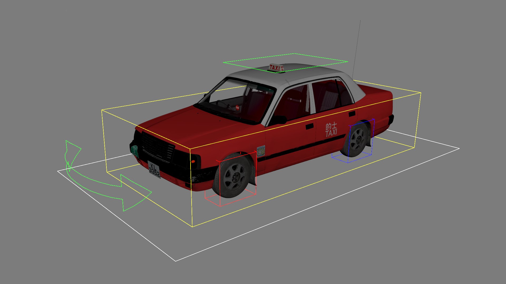 3d Model Hong Lpg Taxi