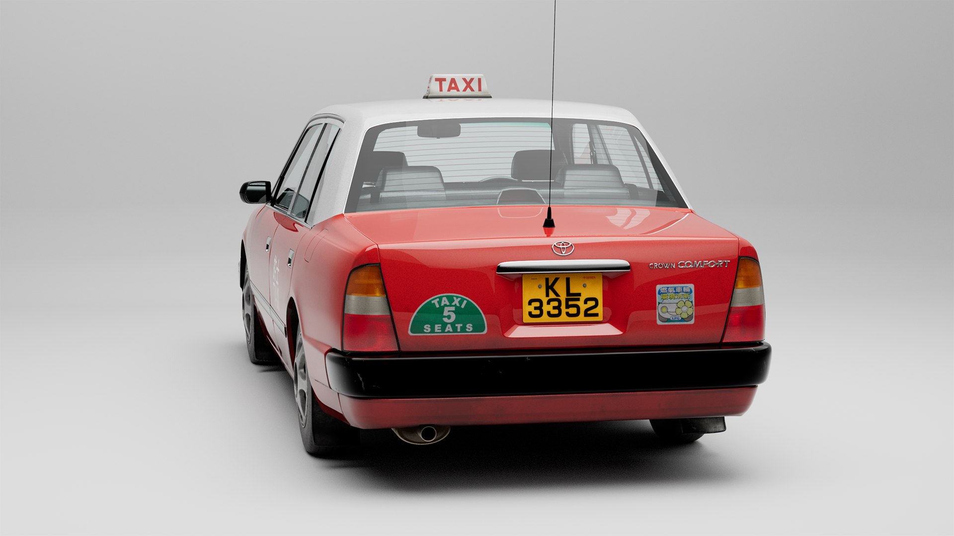 3d Model Hong Lpg Taxi