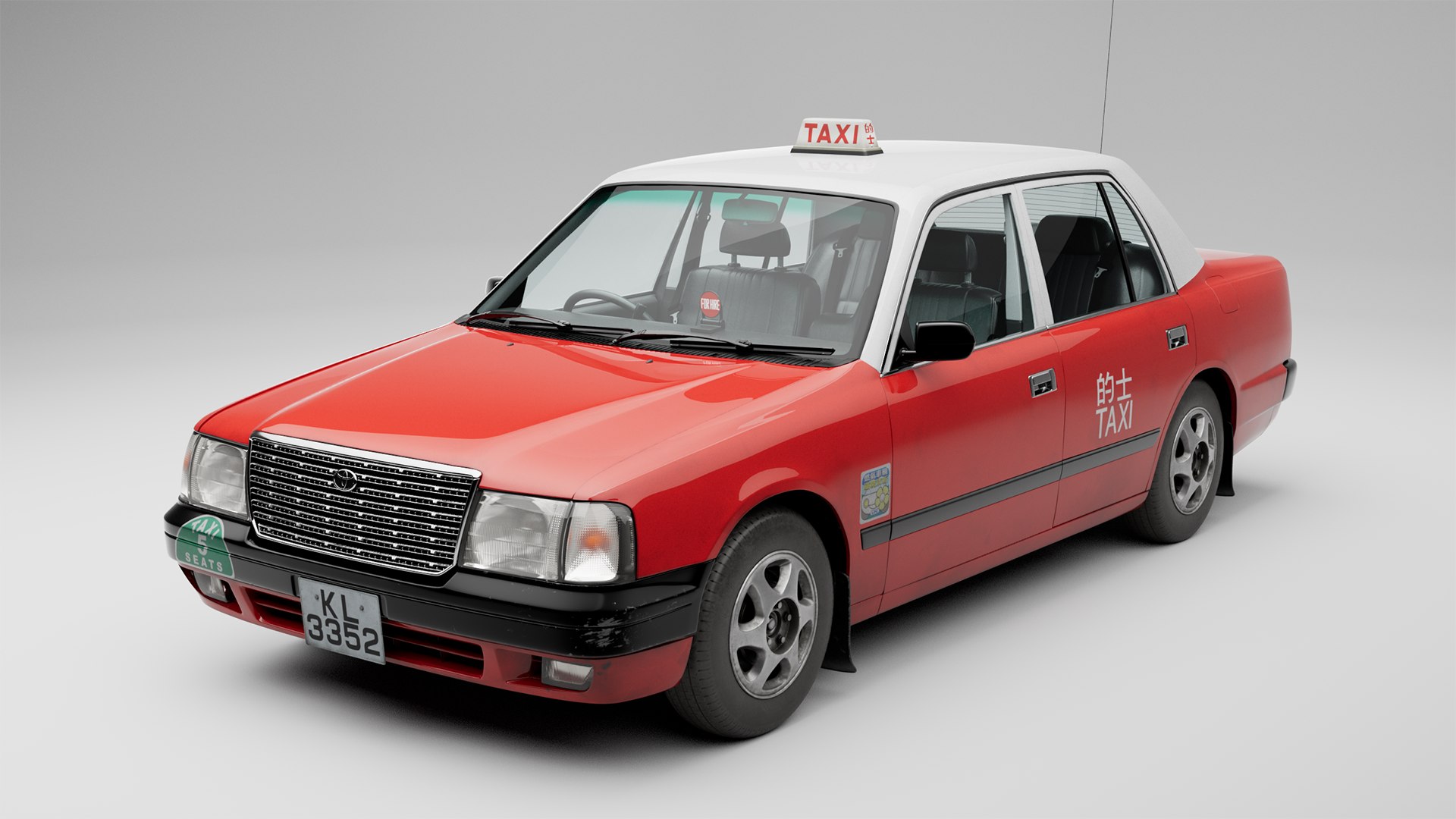 3d Model Hong Lpg Taxi