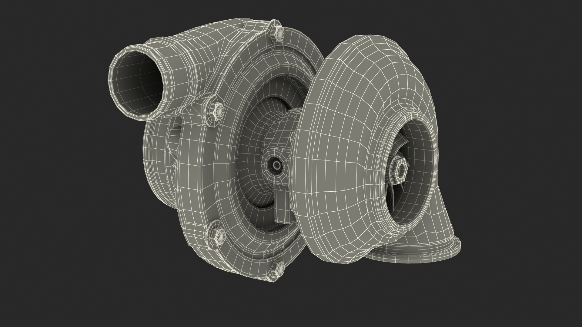 Turbocharger Model - TurboSquid 1933551