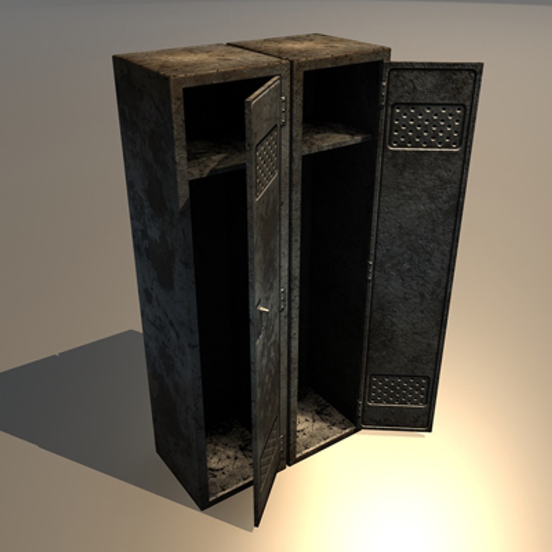 3d Old Rusty Locker