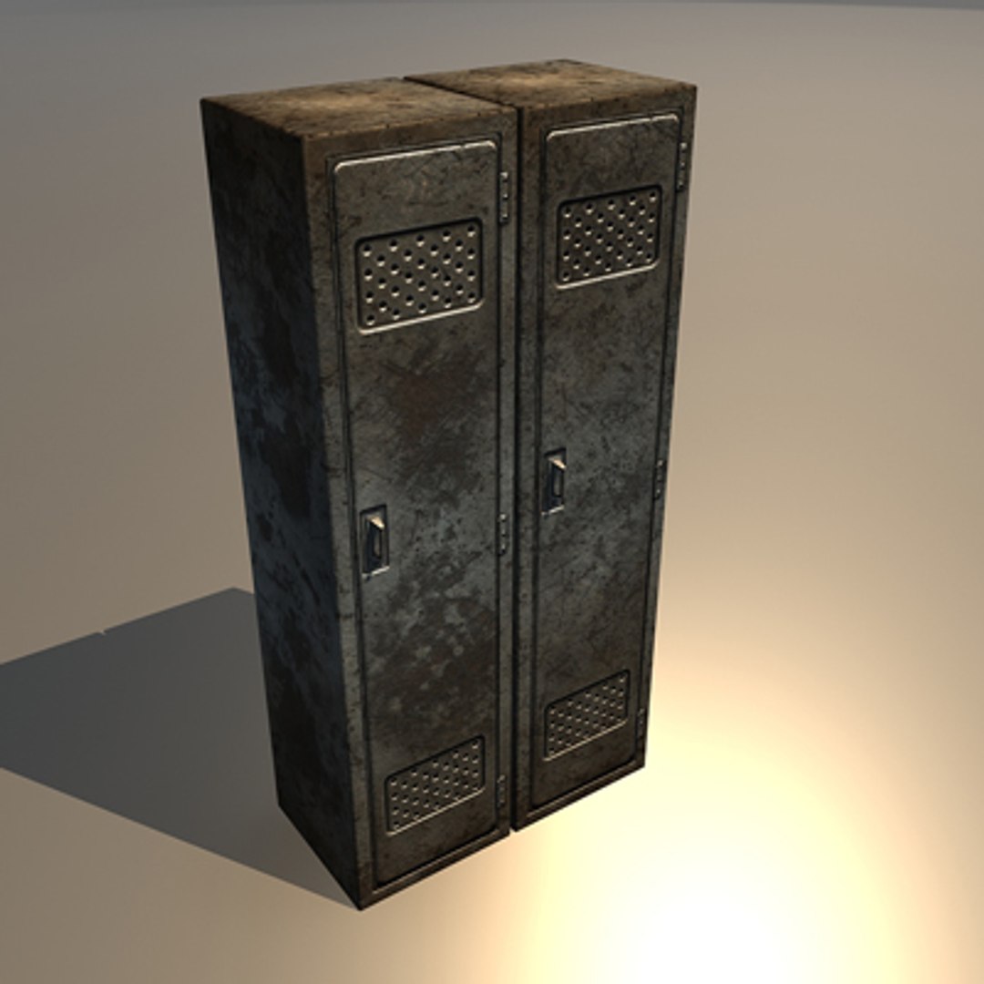 3d Old Rusty Locker