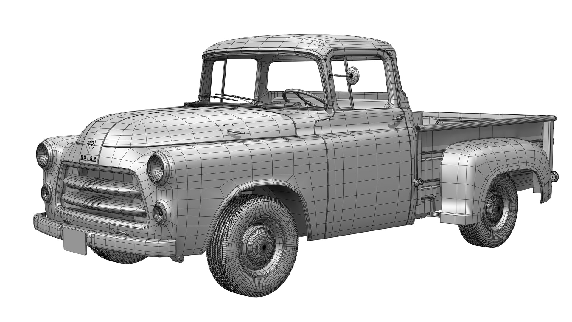 Dodge C100 1956 3D - TurboSquid 2145822