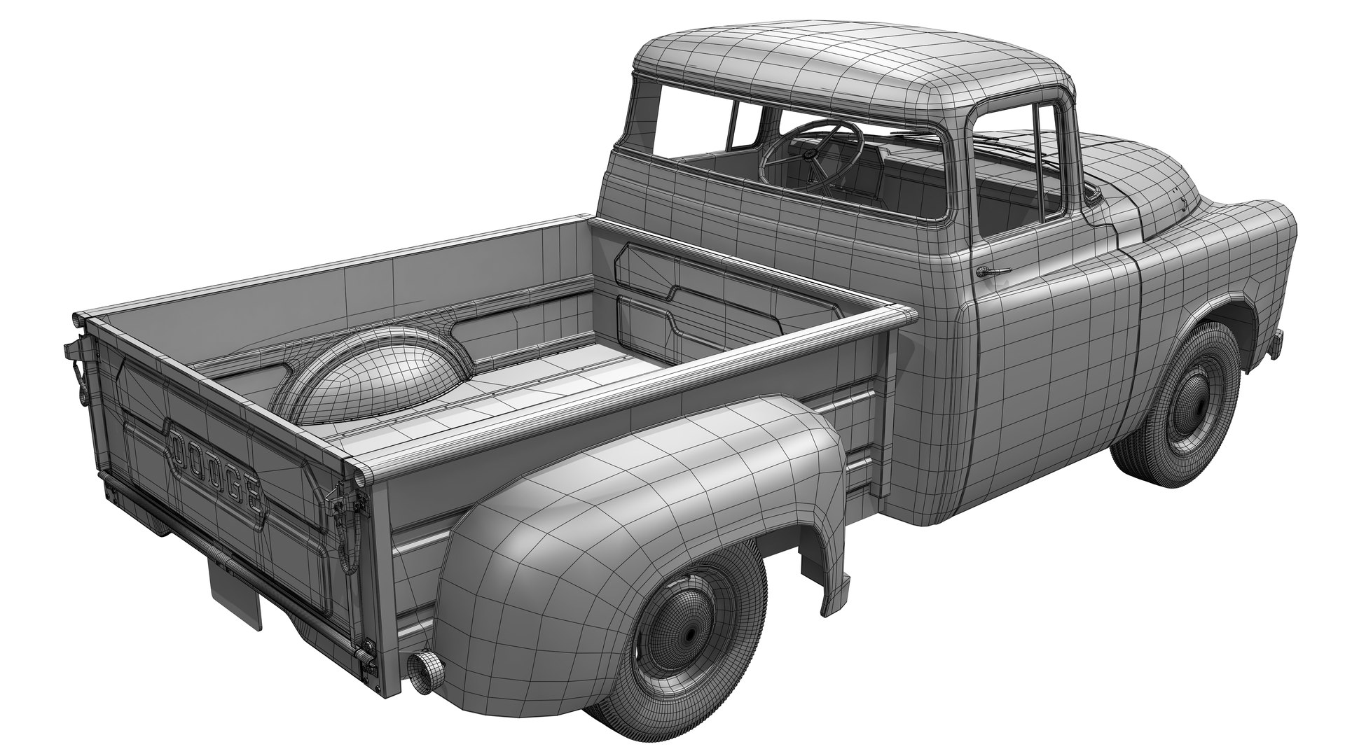 Dodge C100 1956 3D - TurboSquid 2145822