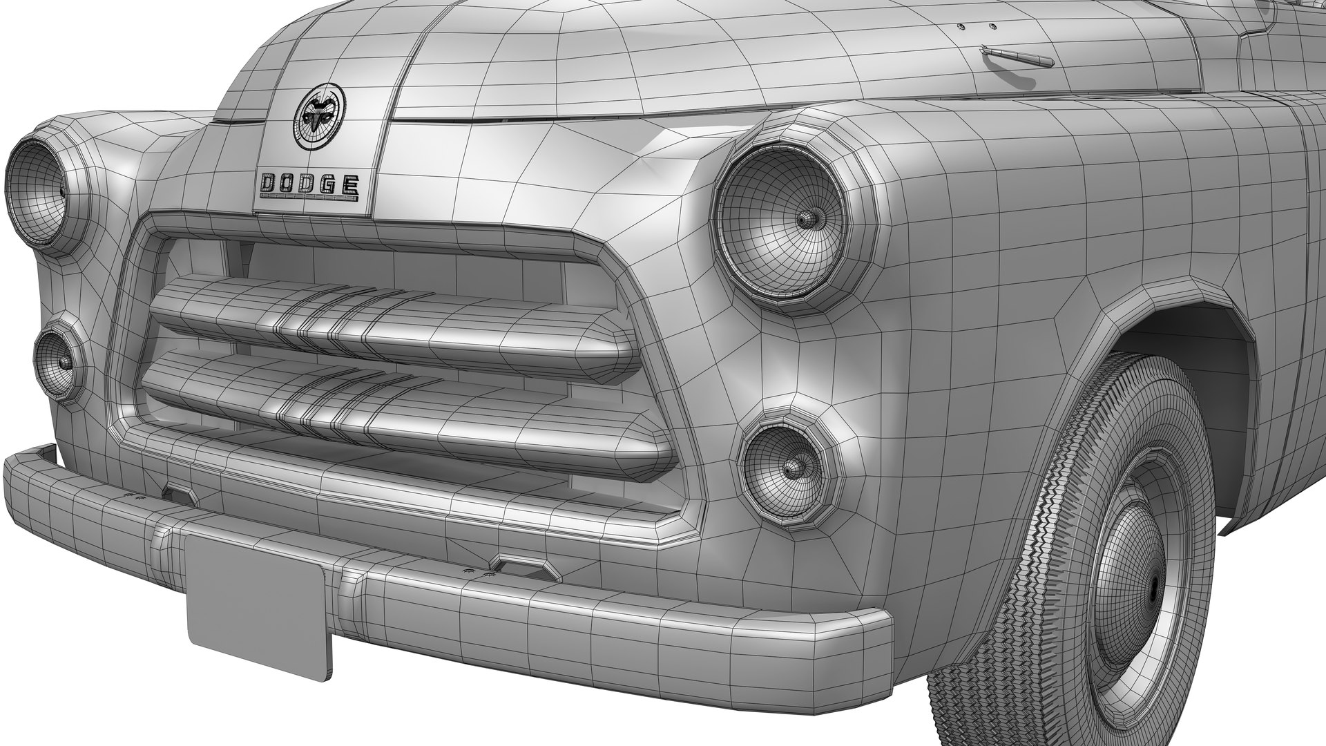 Dodge C100 1956 3D - TurboSquid 2145822