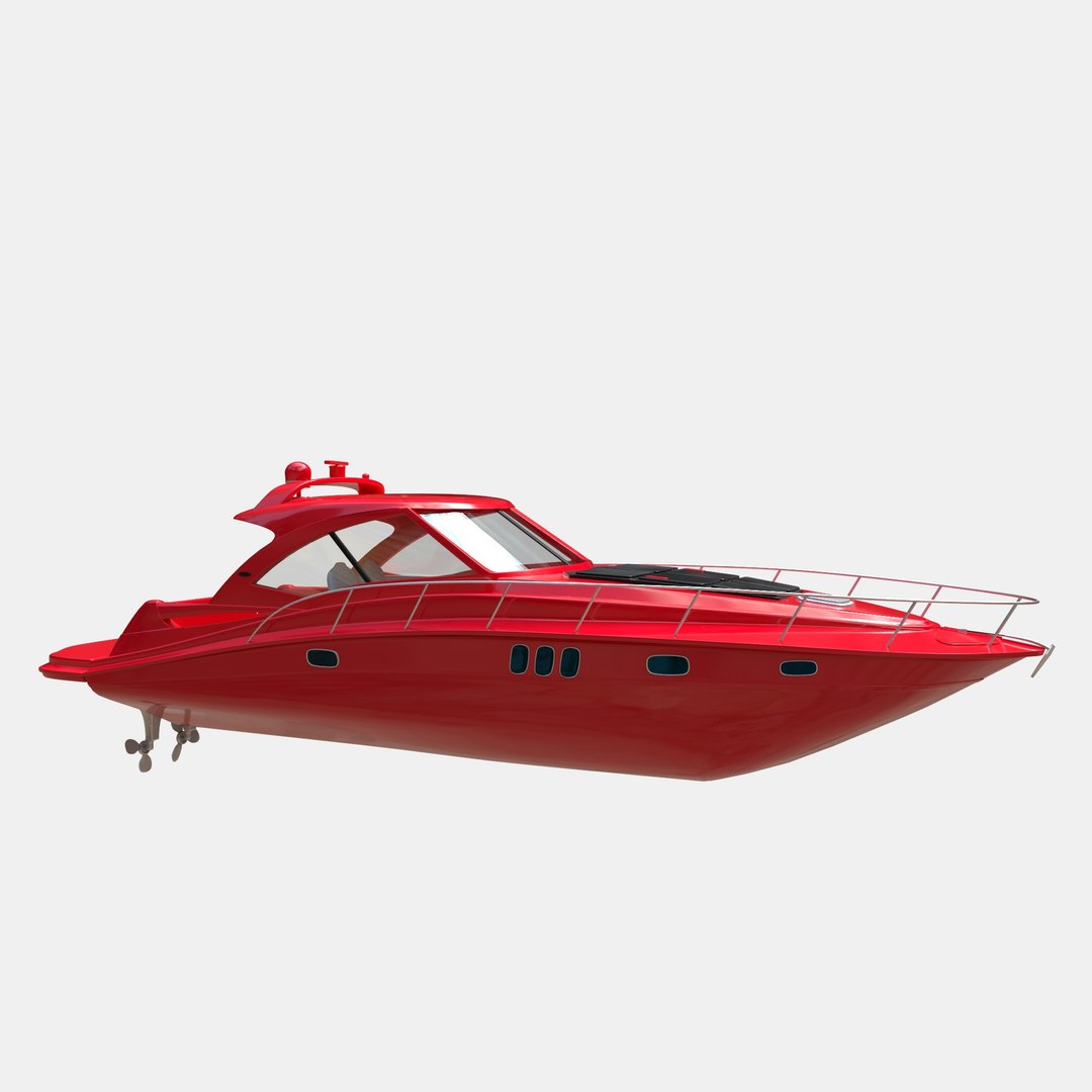 Yacht Motor Boat Model - TurboSquid 2416032
