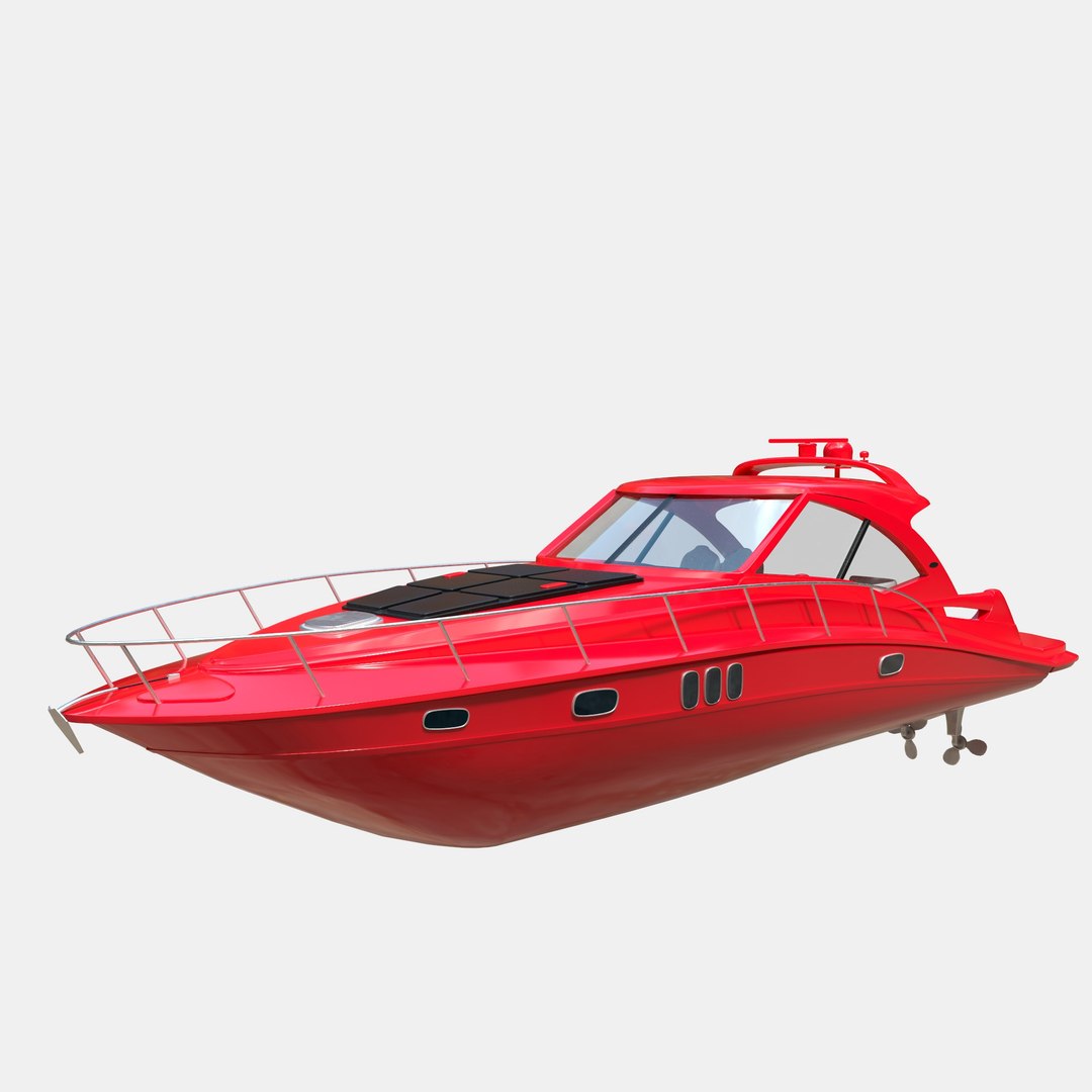 Yacht Motor Boat Model - TurboSquid 2416032