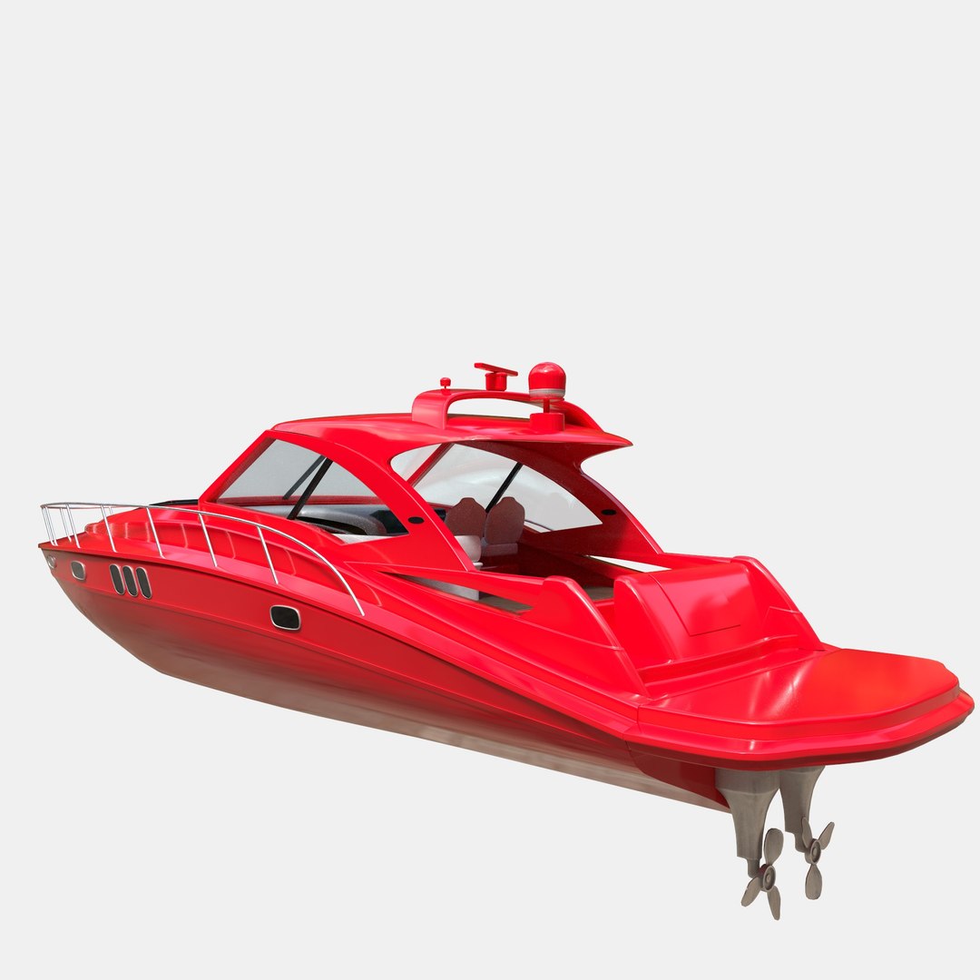 Yacht Motor Boat Model - TurboSquid 2416032