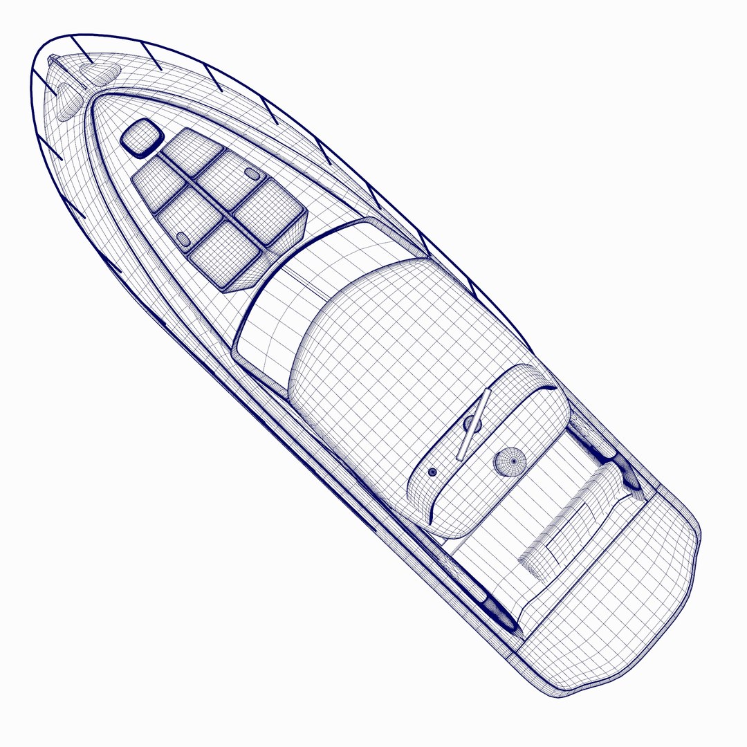 Yacht Motor Boat Model - TurboSquid 2416032
