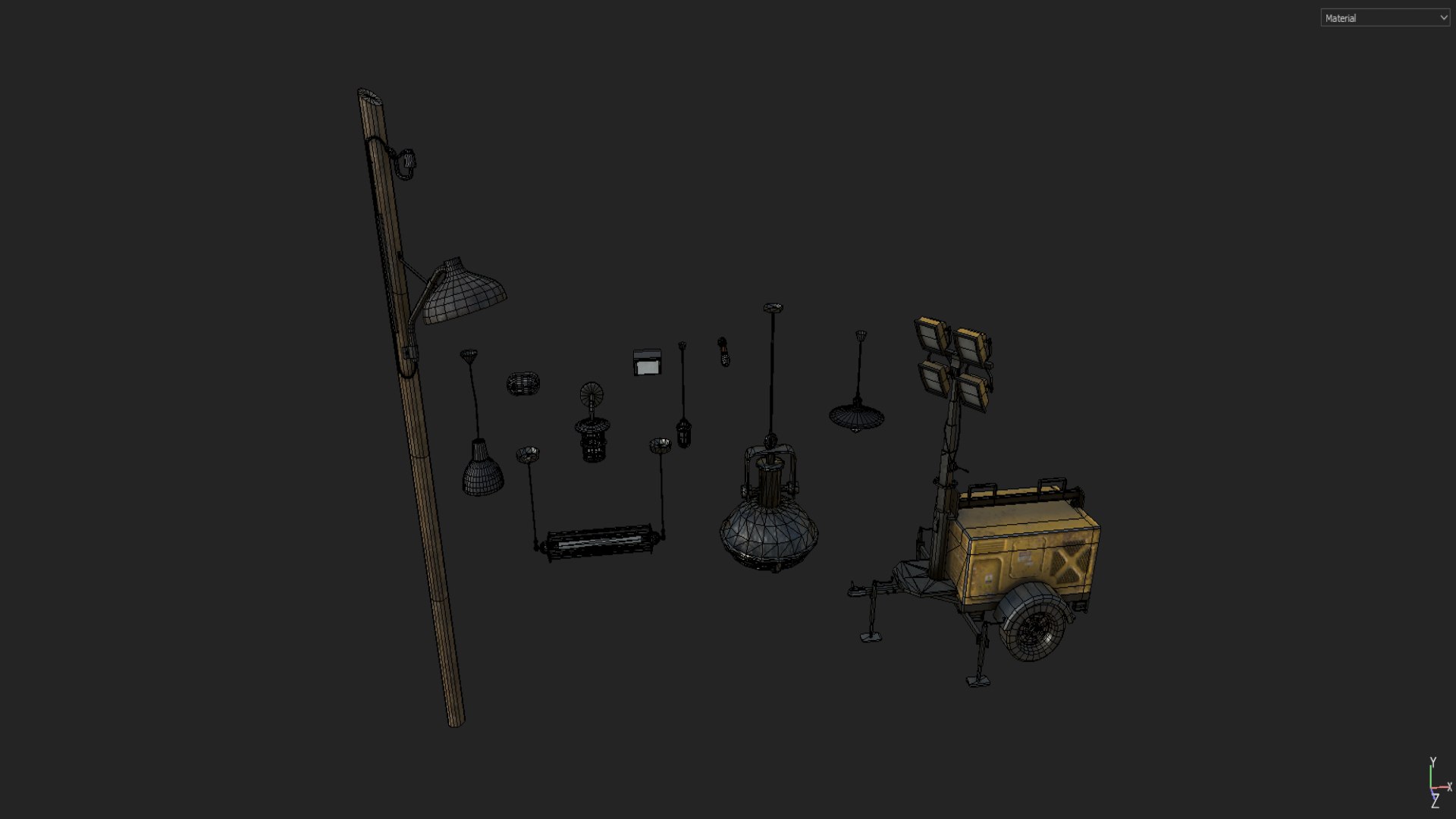 Lights Prop Pack 1 Model - TurboSquid 2094330